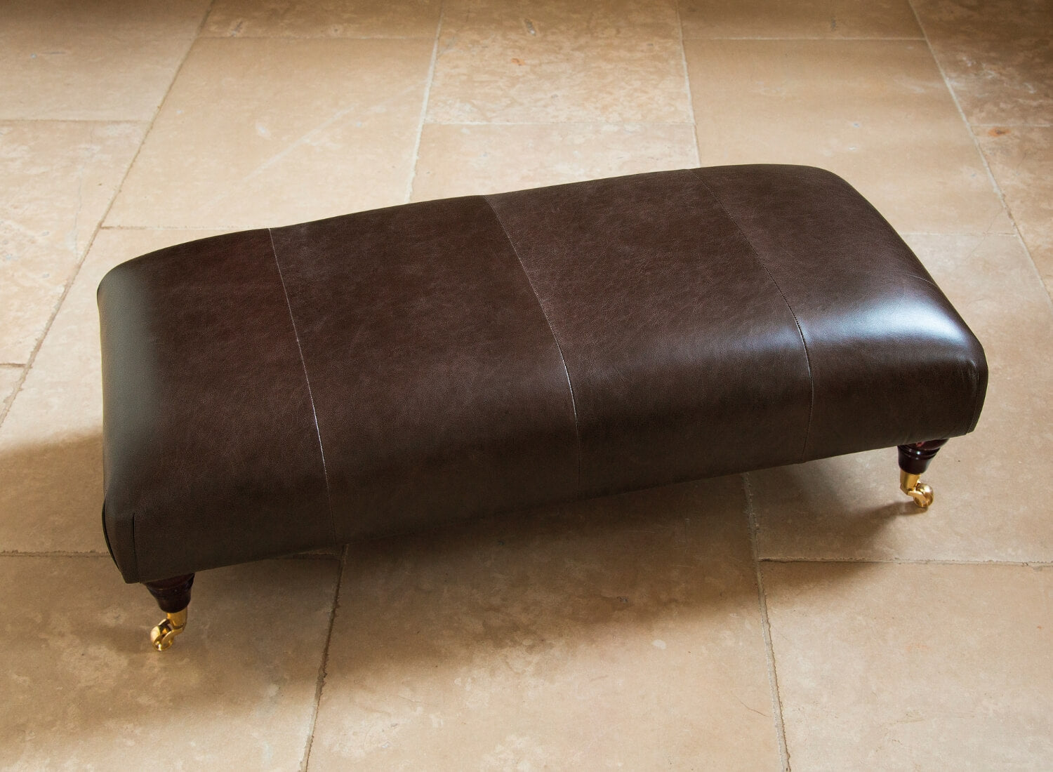 Parker Knoll Winchester Leather Footstool – Ward Brothers Furniture